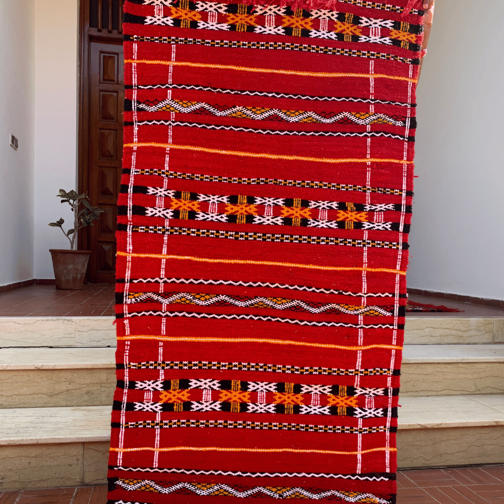Tapis Berbère Rouge - Tafrara | SAFIA RUGS